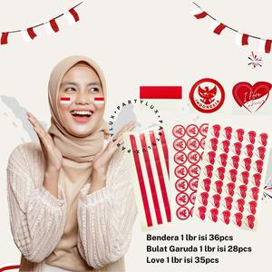 Promo Stiker Pipi Merah Putih Bendera / Sticker Tempelan Pipi 17 ...