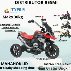 Jual sepeda motor aki anak pmb type r m-888 ban karet aki baterai ...