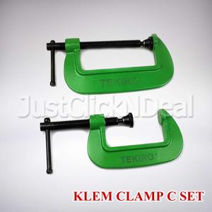 Jual Tekiro Klem Clamp C Set Besi 1 2 3 Inch 3 Buah - Jakarta Barat ...