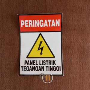 Jual Stiker panel listrik tegangan tinggi - Stiker peringatan tegangan ...