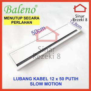 Jual Tutup Lubang Kabel 12 x 50 PUTIH Meja Kantor Kotak Cable Hole ...