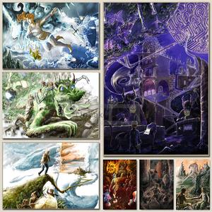 Jual Abstract Video Games Fantasy Illustrations Poster and Prints ...
