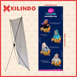 Jual PAKET STAND BANNER XBANNER ACARA WISUDA KELULUSAN MOTIF MIE GACOAN ...