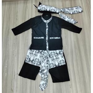 Jual Set Pangsi Tradisional Lengkap Dodot Cindai Beskap Batik Putih Tut ...