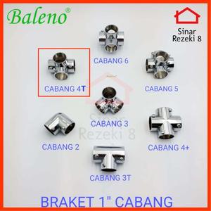 Jual Bracket Pipa 1" inch Cabang 4 T Lubang Sambungan Pipa Join ...