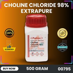 Jual Choline Chloride 98% Extrapure | C5H14.CINO, 500 gram - ERGOLAB ...