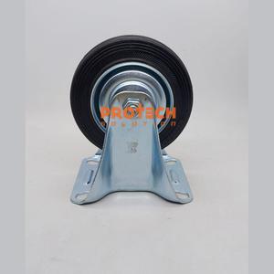 Jual TRIPLE S Roda Karet Hitam mati Rigid 4in inch troli gledekan tanpa ...