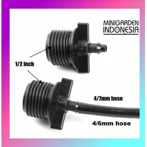 Jual Konektor Selang Male Thread Drat PVC 1/2'' PE 7mm 4/7mm Alat Siram ...