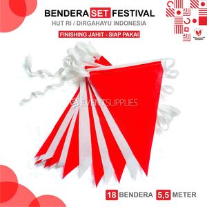Jual Bendera Renteng Festival Bunting Flag Merah Putih - Kota Tangerang ...