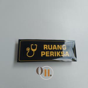 Jual Stiker Ruang Periksa - Stiker Penanda Tempat Ruang Periksa Vinyl ...