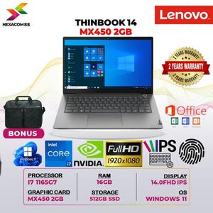 Jual USED! LENOVO THINBOOK 14 FHD IPS MX450 2GB I7 1165G7 RAM 16GB 512GB SSD W11 - I7 1165G7 ...