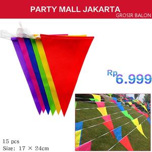 Jual bendera renteng 5 meter / bendera umbul umbul merah putih dan ...