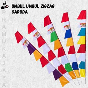 Jual Bendera umbul umbul 10 mata 8 mata 6 mata warna dan merah putih sablon garuda bendera ...
