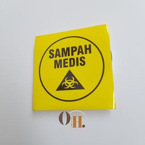 Jual Stiker Sampah Medis - Stiker Label Sampah Medis - Stiker chromo ...