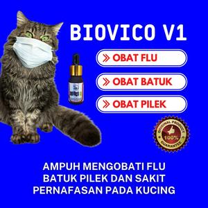 Jual KUYY OBAT BATUK PILEK FLU KUCING ANTIBIOTIK -BIOVICO V1 - BISA ...