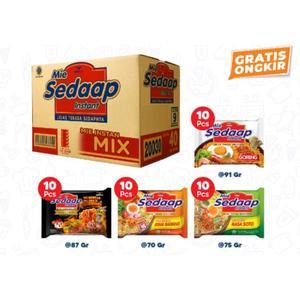 Jual READY 1 DUS - SEDAAP MIE INSTAN SEDAP KARTON MIX - MIE GORENG ...