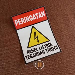 Jual Stiker panel listrik tegangan tinggi - Stiker peringatan tegangan ...