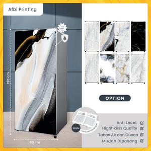 Jual Stiker Kulkas 1 Pintu / Sticker Mesin Pendingin 2 pintu Motif ...