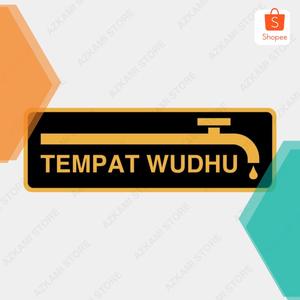 Jual Grosir Rambu Tempat Wudhu Mushola Masjid 30cm x 10cm Akrilik 2mm ...