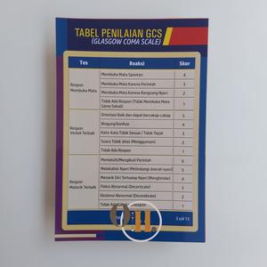 Jual Poster Tabel GCS - Poster Glasgow Coma Scale - Poster UGD - Kota ...