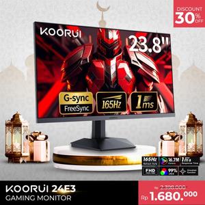 Jual KOORUI 24E3 24 inch FHD GAMING MONITOR 165Hz 1ms IPS - Jakarta ...