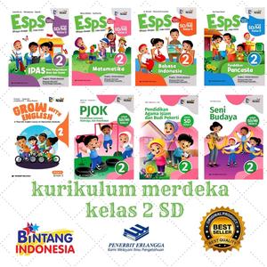 Jual NEW Buku Pelajaran Kelas 2 SD/MI Kurikulum Merdeka Erlangga - GROW ...