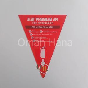 Jual Akrilik APAR - Akrilik Segitiga Cara Pemakaian APAR - Fire Extinguisher - Alat Pemadam API ...