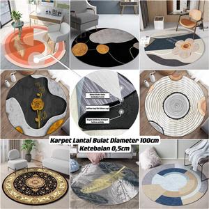 Jual Utama Jakarta Baru - Karpet Bulat Motif Diameter 100Cm/Karpet ...