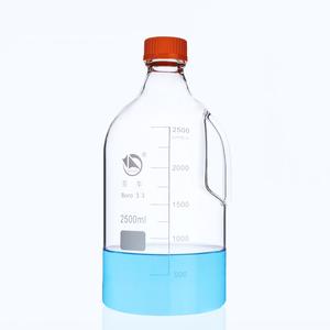 Jual Lab Flow Reagent bottle,With yellow screw cover,Borosilicate glass ...