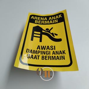 Jual Stiker Arena Bermain Anak - Stiker Keselamatan - Stiker Awasi Anak ...