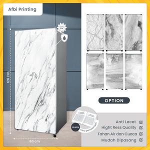 Jual Stiker Kulkas 1 Pintu / Sticker Mesin Pendingin 2 pintu Motif ...