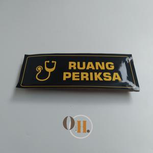 Jual Stiker Ruang Periksa - Stiker Penanda Tempat Ruang Periksa Vinyl ...