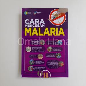 Jual Poster Cara Mencegah Malaria - Poster Waspada Nyamuk Malaria - GERMAS - Jakarta Timur - Gun ...