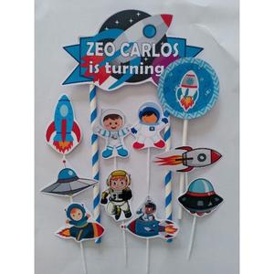 Jual TOPPER CAKE GAMBAR ASTRONOT ASTRONAUT CUSTOM NAMA - Kab ...