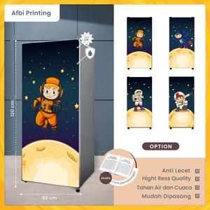 Jual Stiker Kulkas 1 Pintu / Sticker Mesin Pendingin 2 pintu Motif ...