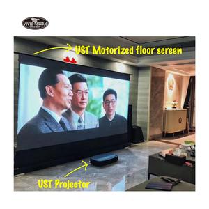 Jual VIVIDSTORM 2pcs 100 inch projector screen motorized floor screen ...