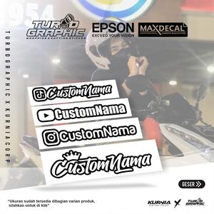 Promo Sticker Nama Custom Nama ( Nama, Warna Dan Font Tulis Di Catatan ...