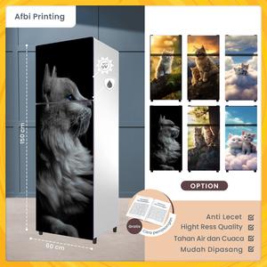 Jual Stiker Kulkas 1 Pintu / Sticker Mesin Pendingin 2 pintu Moti ...