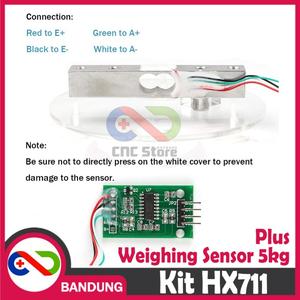 Jual KIT HX711 MODULE 5KG PRESSURE SENSOR SET WEIGHING SENSOR - Jakarta ...