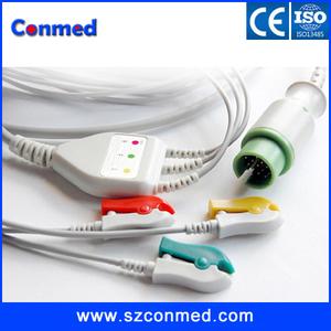 Jual Compatibe New Spacelabs 90369 Ultraview ECG cable with 3 lead IEC ...