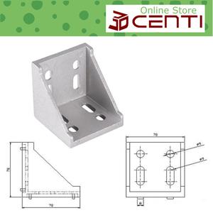 Jual L Shaped Corner 8080 Joint Angle Bracket alumunium profile siku ...