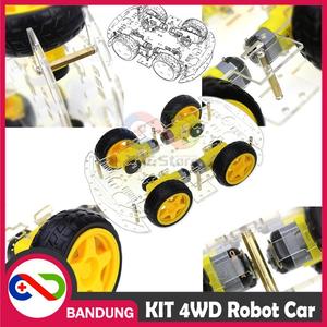 Jual [CNC] KIT SMART CHASSIS CHASIS 4WD ROBOT CAR MOBIL ARDUINO ...