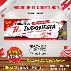 Jual -PROMO MERDEKA- Banner 17 Agustusan, Spanduk Hut RI ke 77 - Kab ...