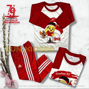 Jual Top setelan training merah putih anak usia 5 tahun sampai 12 tahun ...