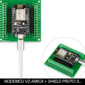 Jual NEW NODEMCU + TERMINAL SCREW esp8266 v2 amica cp2102 WiFi modul module - Jakarta Pusat ...