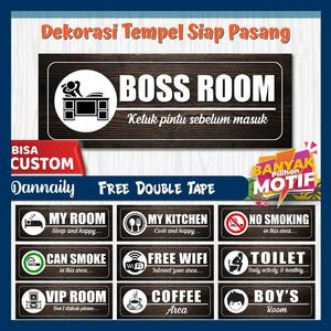 Jual Dekorasi Dinding Tempel Pintu ruangan kamar kelas kantor sign ...