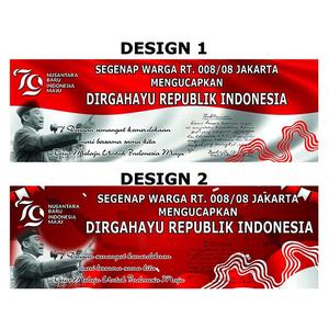 Jual -PROMO MERDEKA- Spanduk 17 Agustusan HUT DIRGAHAYU kemerdekaan RI ...