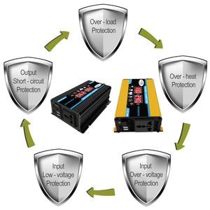 Jual Inverter Frekuensi Tinggi, Modifikasi Gelombang Sinus Daya Puncak 4000W Inverter Dc 12V Ke ...