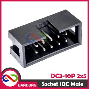 Jual [CNC] DC3-10P SOCKET SOKET PIN IDC 2x5 10PIN BOX HEADER MALE ISP ...