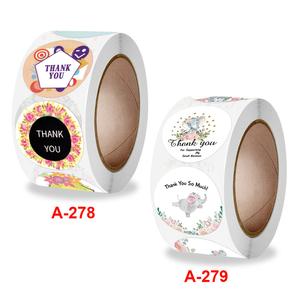Jual STIKER LABEL THANK YOU EMOJI STICKER ROLL LABEL BOX HAMPERS DIARY ...